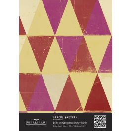 CIRCUS PATTERN Wallpaper Sample MINDTHEGAP Red CLASSIC